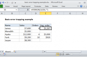 Excel IFERROR function | Exceljet